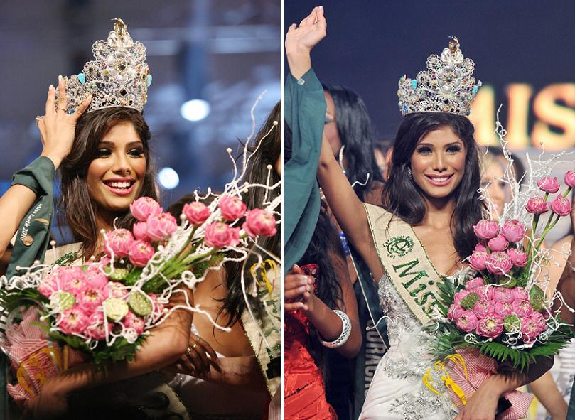 kim kardashian haircut: India's Nicole Faria is Miss Earth 2010