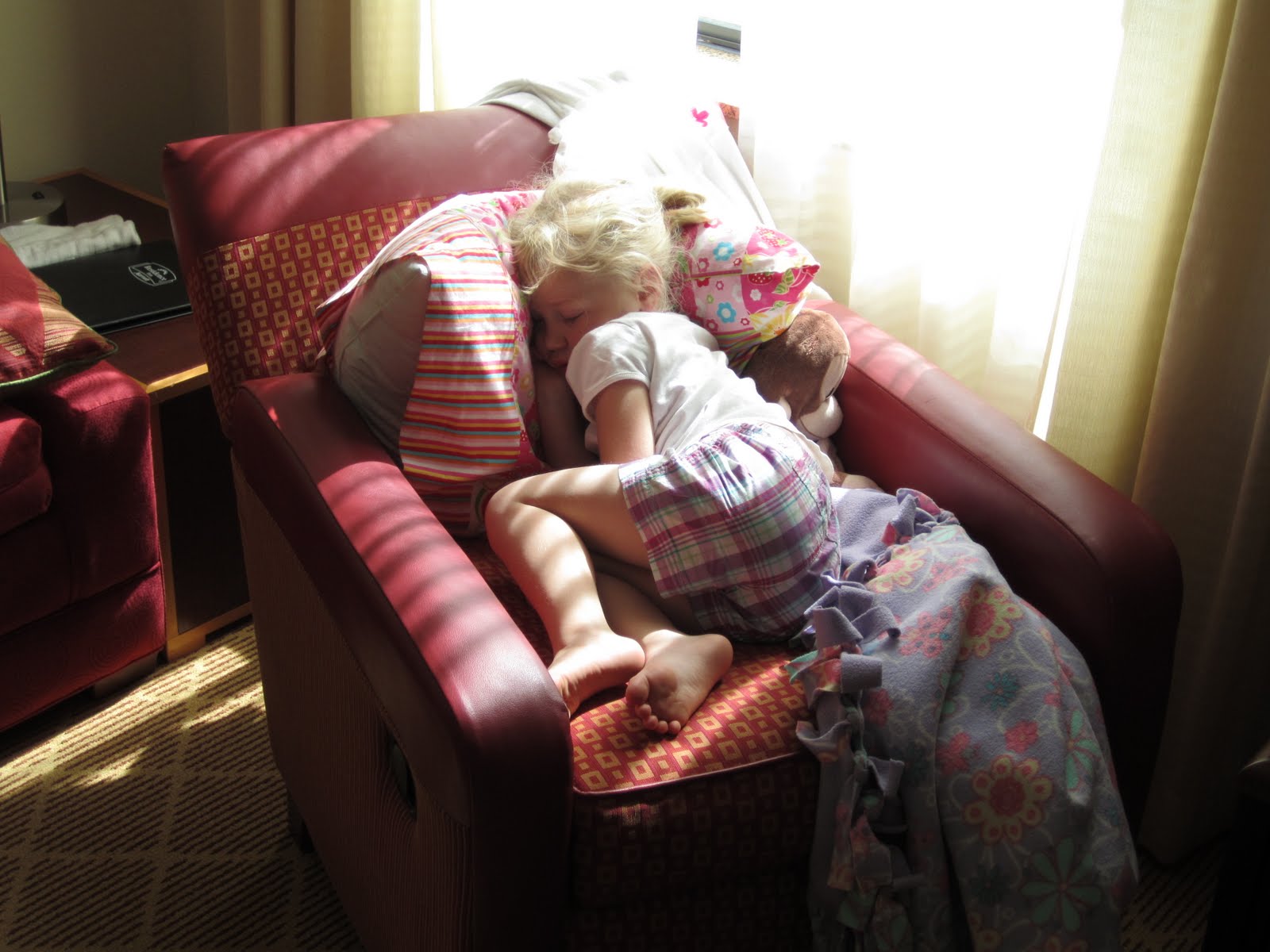 We are...McLaughlin!: How many ways can one girl sleep in a chair?
