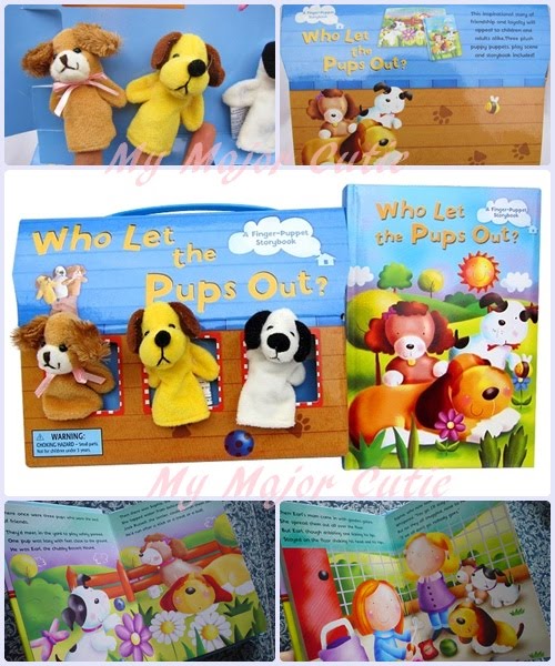 My Major Cutie: Finger Puppet Storybook: Who Let the Pups Out?