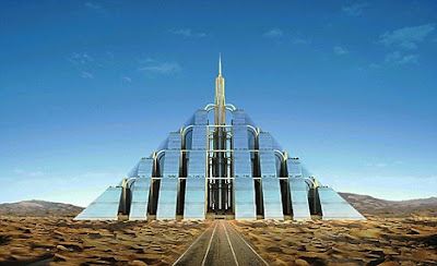 Strange and Unusual: City of the future: The giant glass pyramid that ...