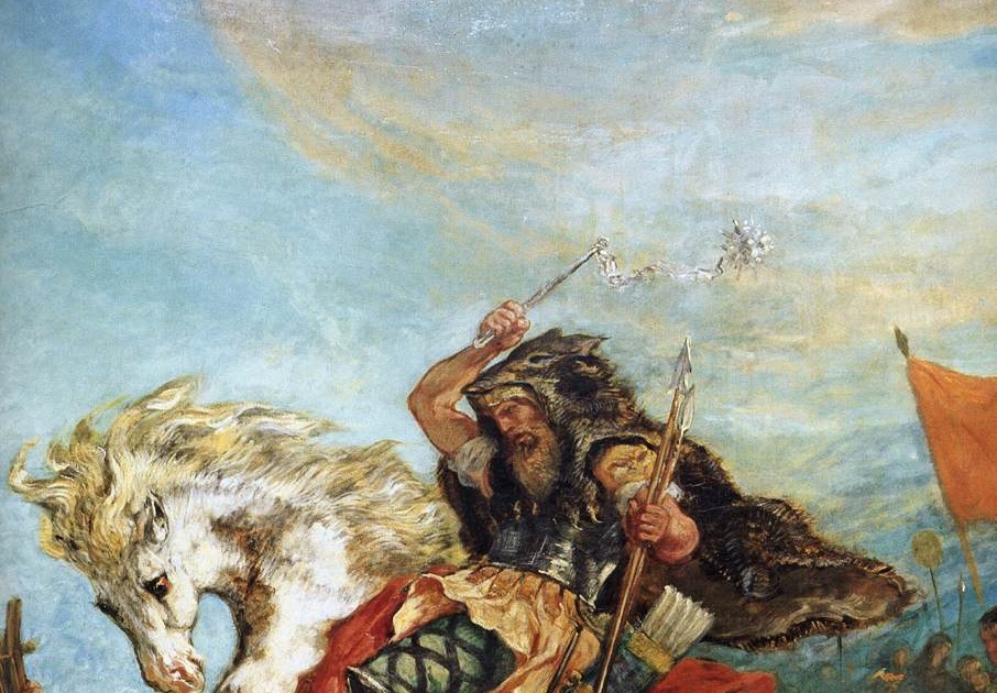 Eugene Delacroix: Attila the Hun and his Hordes overrun Italy 1843