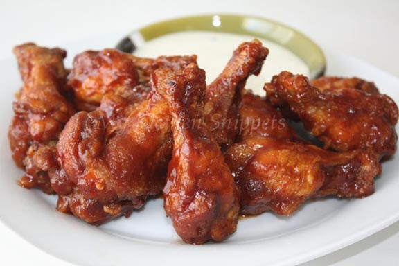 My Kitchen Snippets: Honey BBQ Chicken Wings