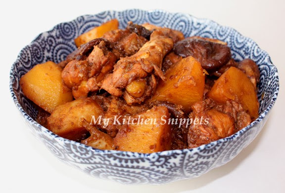 My Kitchen Snippets: Ayam Pongteh/Braised Chicken in Fermented Bean Paste