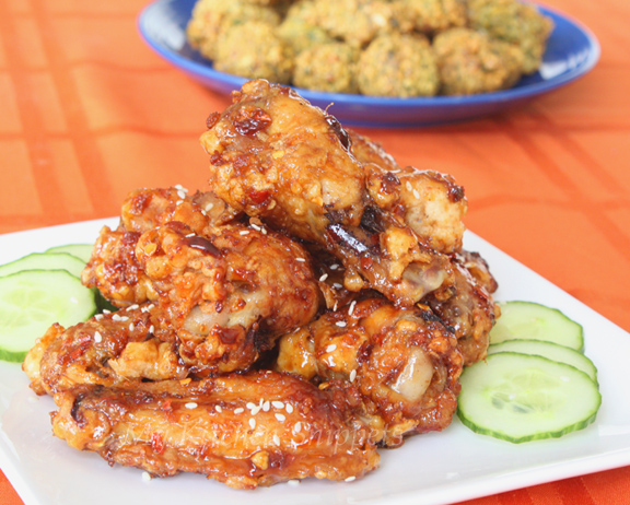 My Kitchen Snippets: Crispy, Sweet and Sticky Chicken Wings