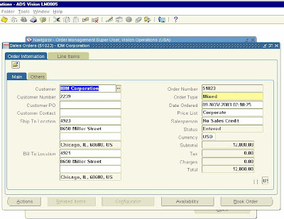 Oracle Developer Tutorial: ORACLE ERP: Order to Cash Cycle -1