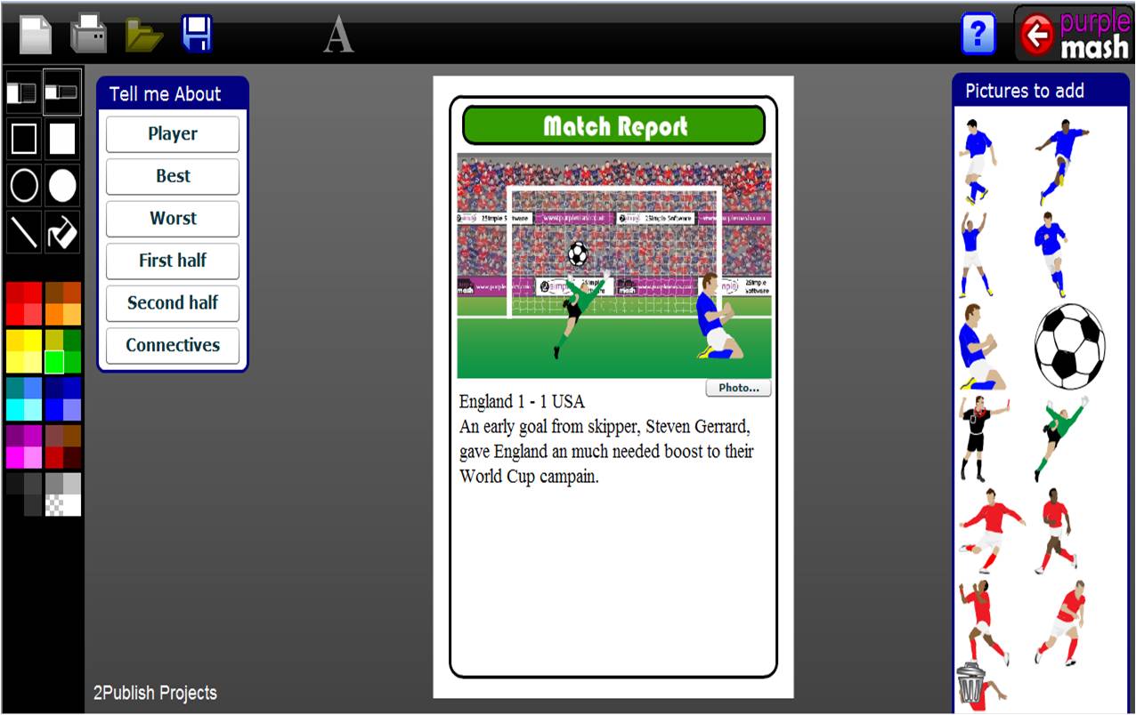 To Infinity and Beyond...: Purple Mash - Online tools from 2Simple
