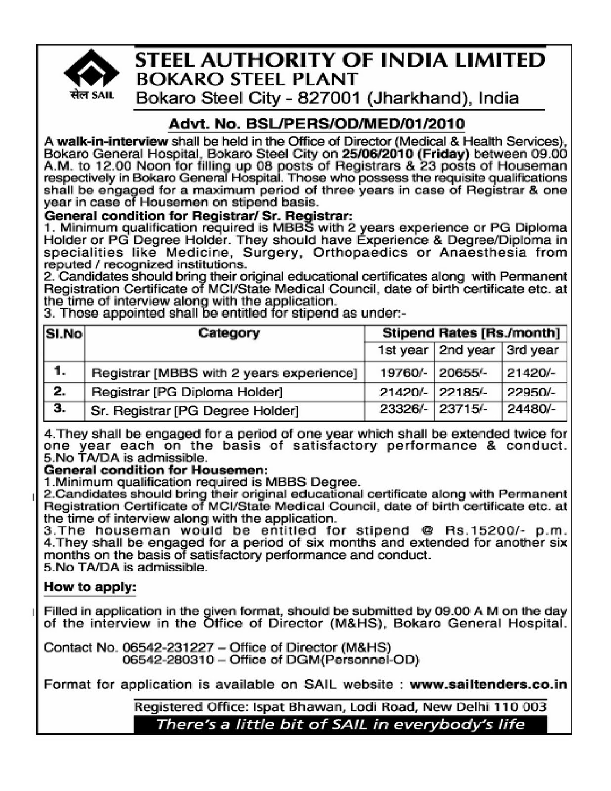 May & June 2010 - Indian Government Jobs