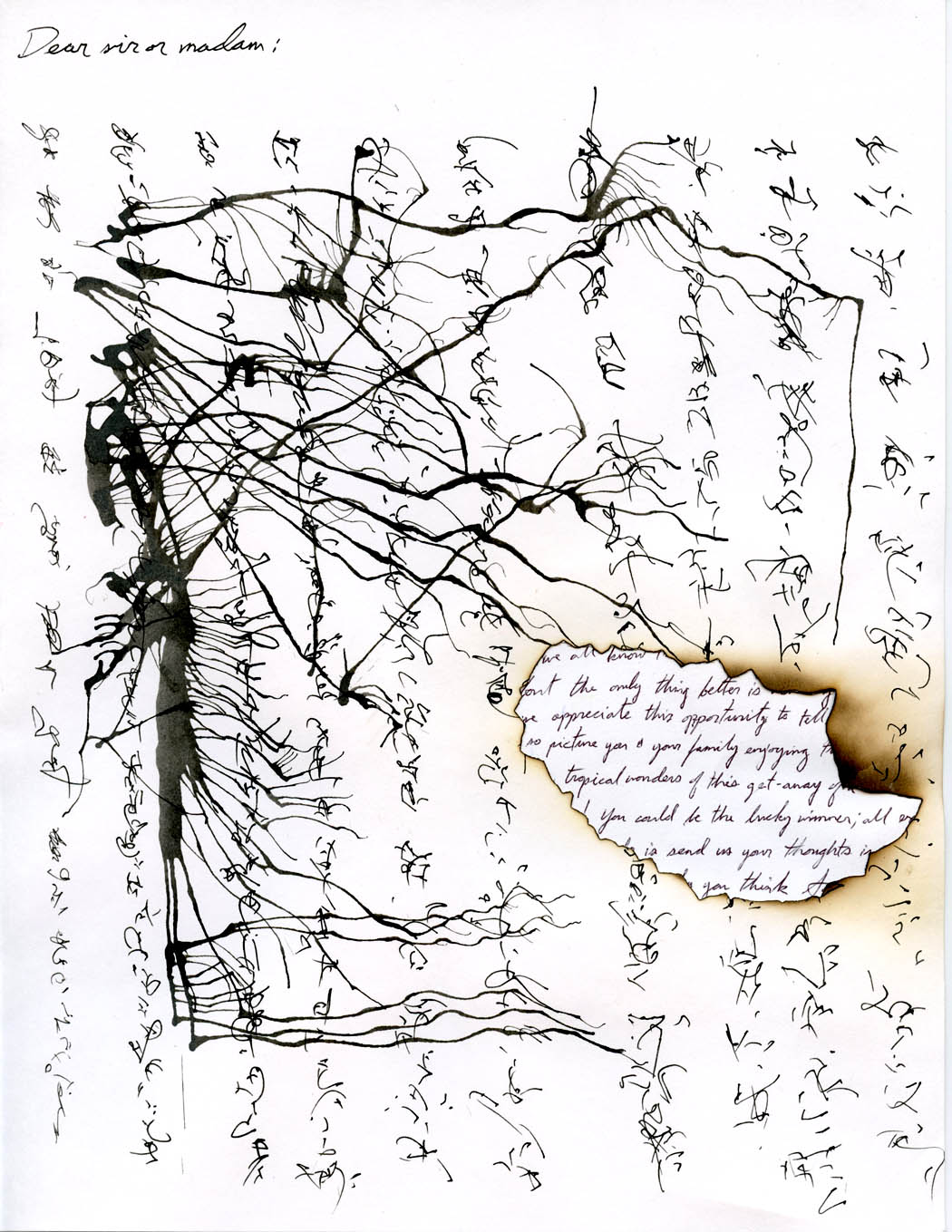 Visual Poetry Mailart Exhibit at Skylab!: Visual Poetry from Andrew Topel