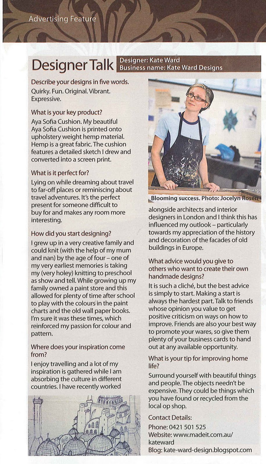 Kate Ward: News + Press