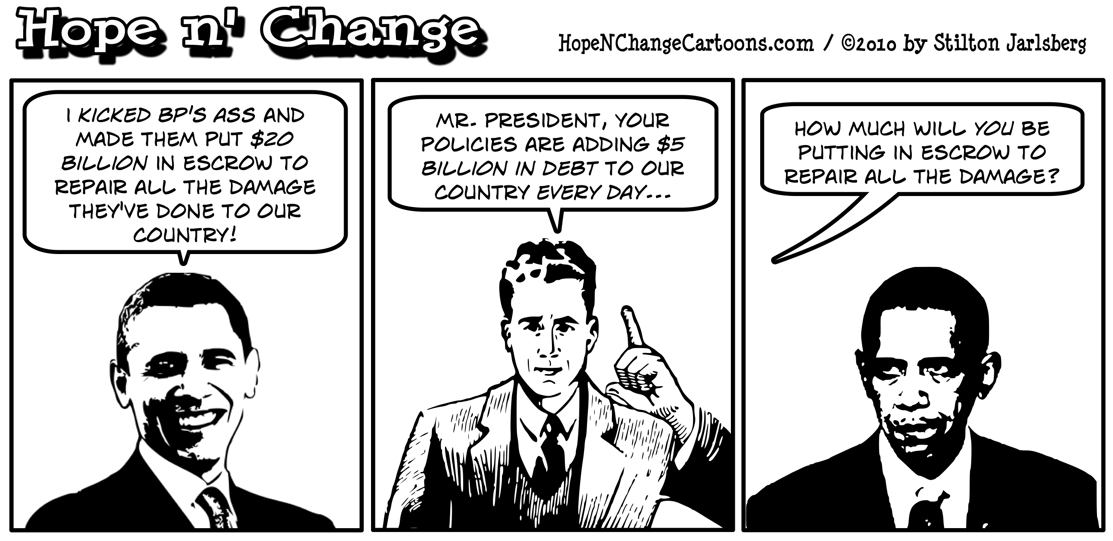 Hope n' Change Cartoons: As The Escrow Flies