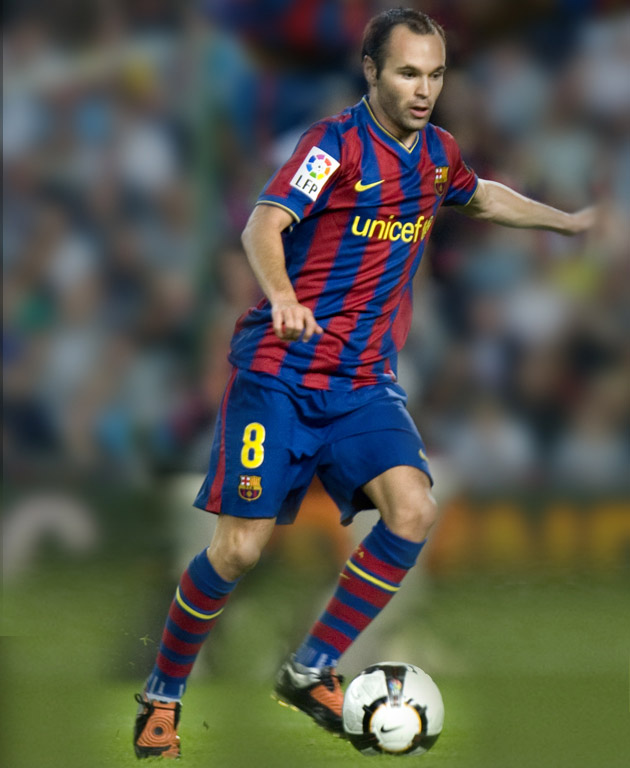 The Best Footballers: Andres Iniesta, the winger football team of Spain