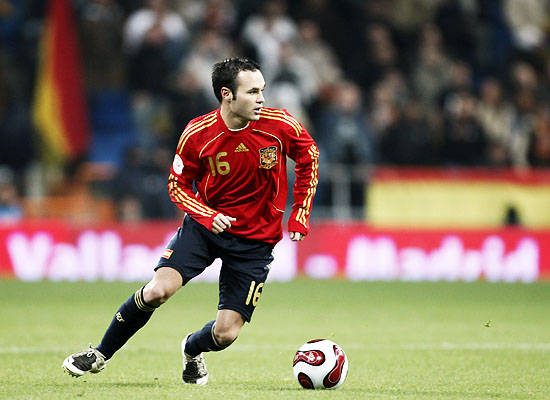 The Best Footballers: Andres Iniesta, the winger football team of Spain