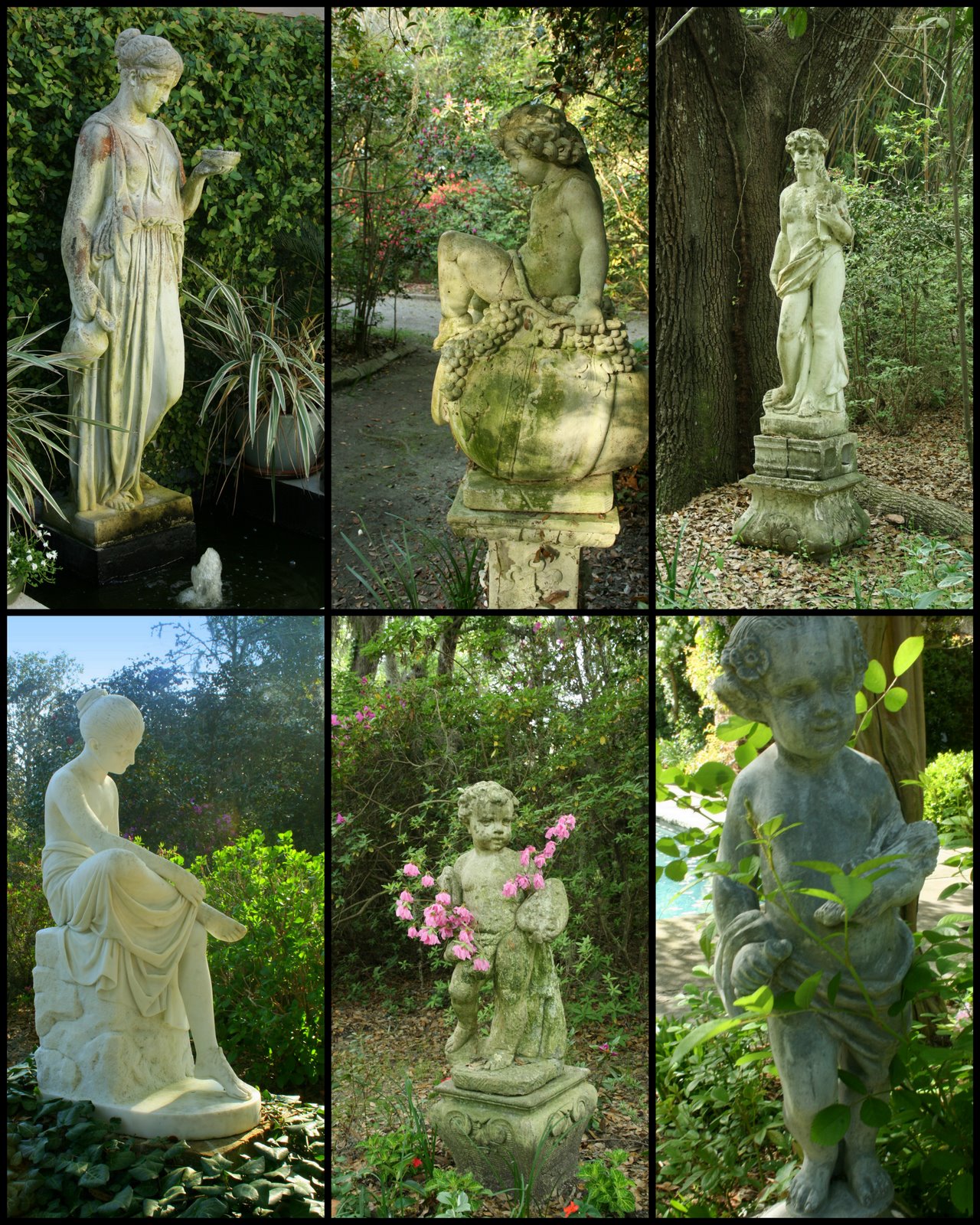 Aiken House & Gardens: Garden Statues and a Tour