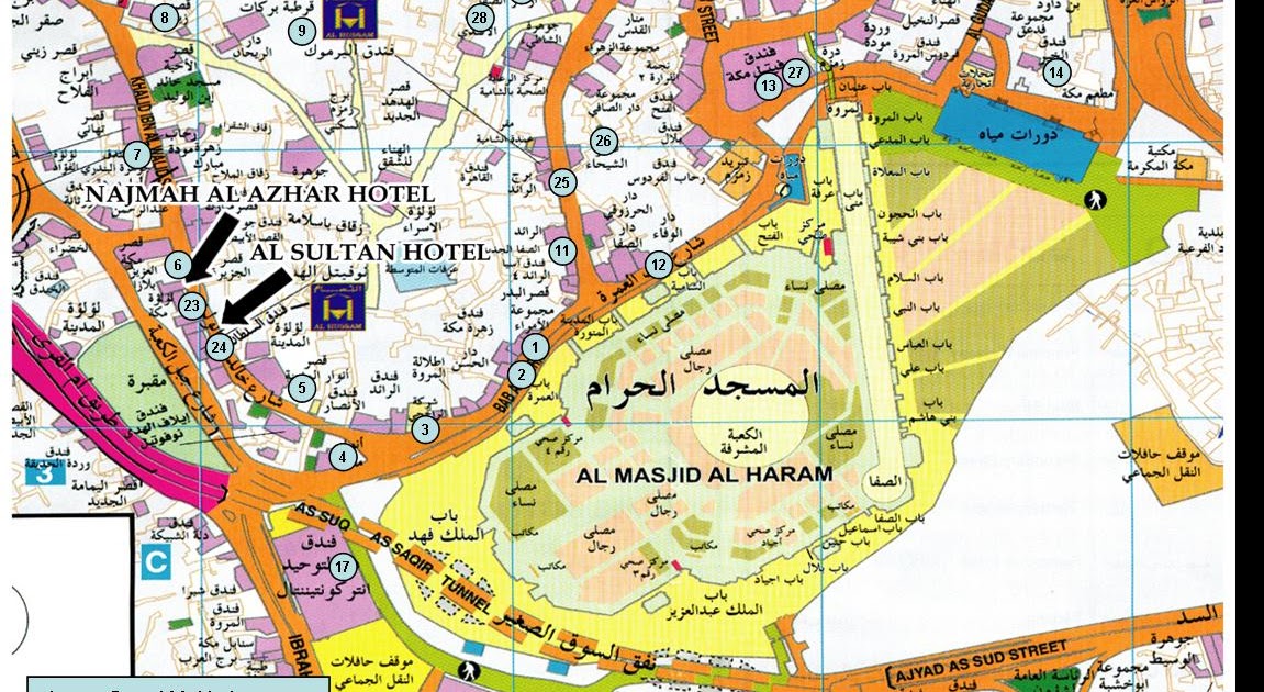 Agensi Perkhidmatan Umrah Malaysia: Peta Mekah