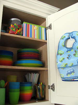 IHeart Organizing: February Featured Space: Kitchen - Kiddie Cabinet