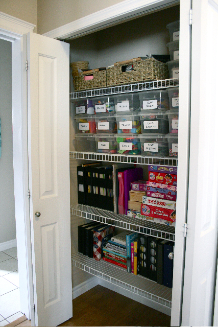 IHeart Organizing: Reader Space: Crafty Closet Storage