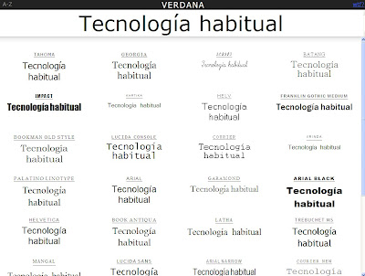 Tecnología habitual: Previsualizar las fuentes de tu ordenador