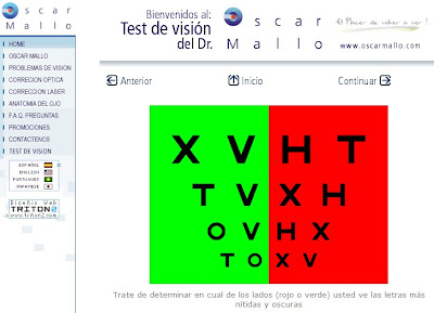 Tecnología habitual: Realizar tests de visión