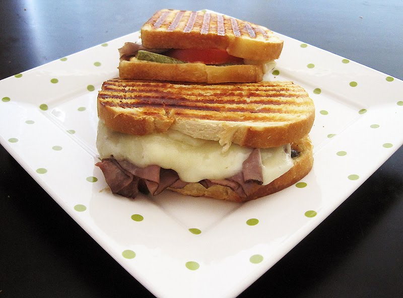 Workout then Cook!: The Most AWESOME Roast Beef Panini!