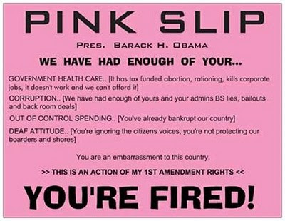 The Steady Drip: Pink Slip for AKA Obama