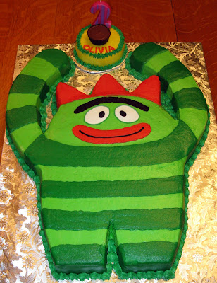 MacAuthor Park Cakes: Brobee Yo Gabba Gabba cake for Olivia, on her ...