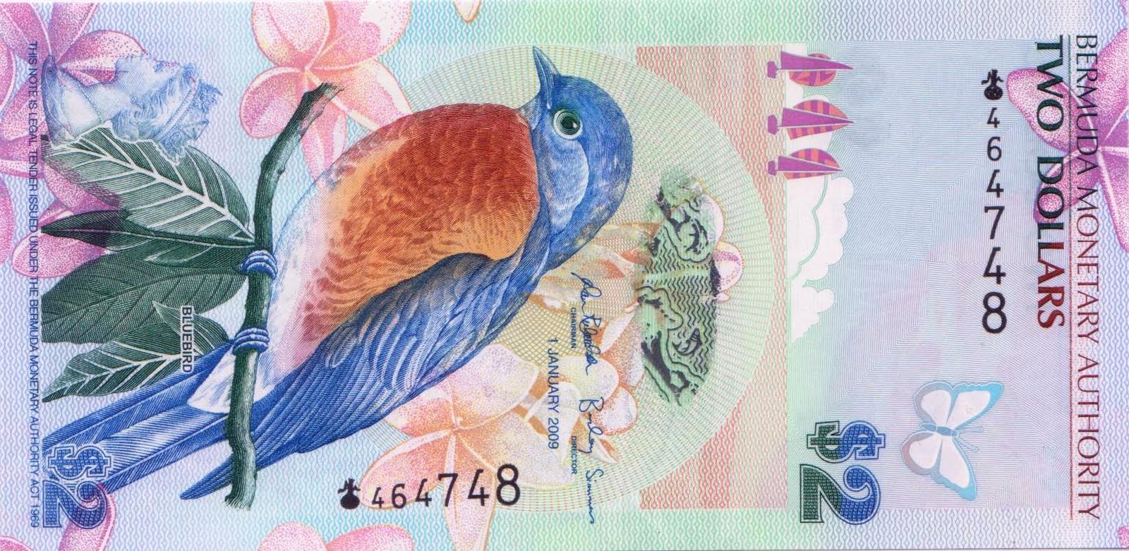 MS Collection Site: $2 Bermuda Hybrid 2009: Beautiful Banknote Award 2009