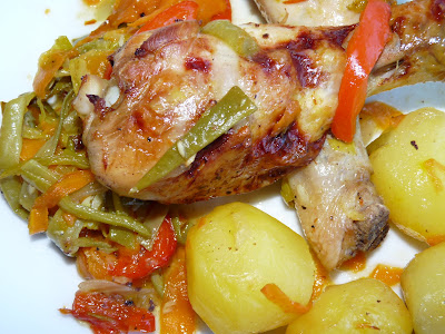 La cocina de Piescu: Muslos de pollo al aroma de azafrán