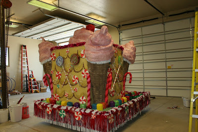 Angela's Two angels: Candy Land Parade Float