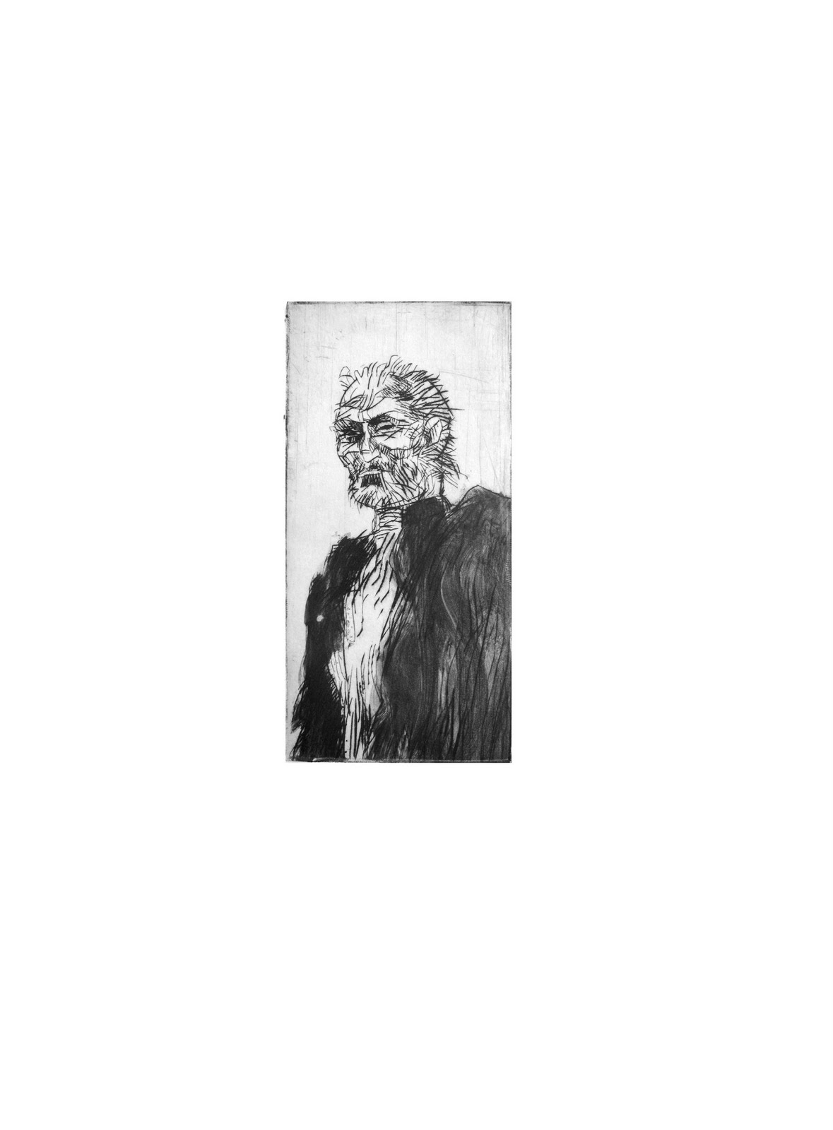 Mariano Espinosa.: Primeros grabados: Puntas secas.