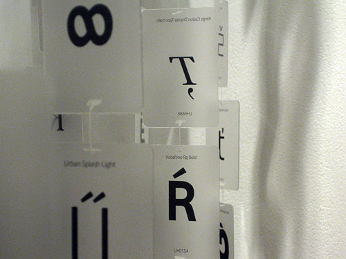 my mama's table: cascades of type: an exhibit by bruno maag