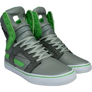 CARI SEPATU: Supra Skytop 2 Shoes - Green-Lime-Suede