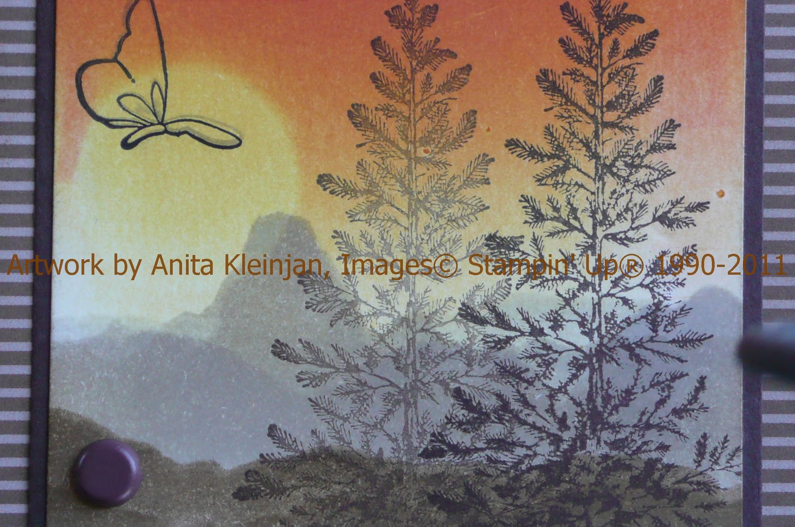 KleinCreations: Sunset Birthday Card