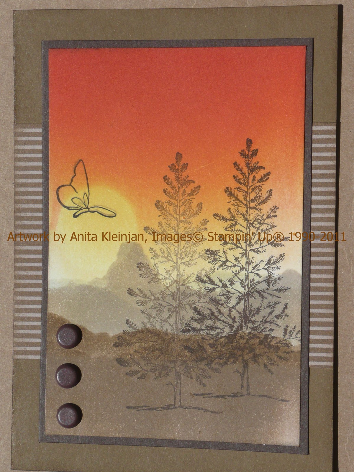 KleinCreations: Sunset Birthday Card