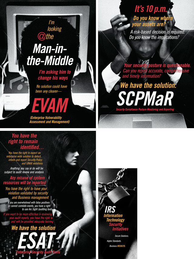 A Tiny Piece of the World: IRS Security Awareness Week Posters and Brochure