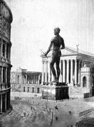 The Colossus a 120 foot tall bronze statue of Nero as Sol The Evidence ...