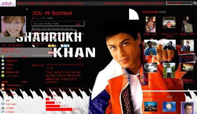 LATEST AND WORKING " ORKUT THEMES ": SHAHRUKH KHAN "ORKUT THEME"