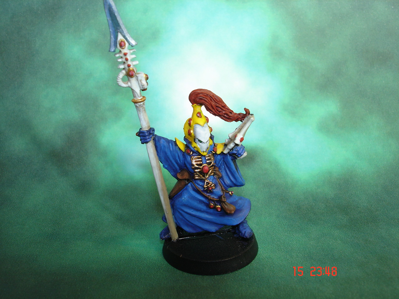 Vamos Ver no Pano Verde: Eldar Alaitoc Farseer V WIP