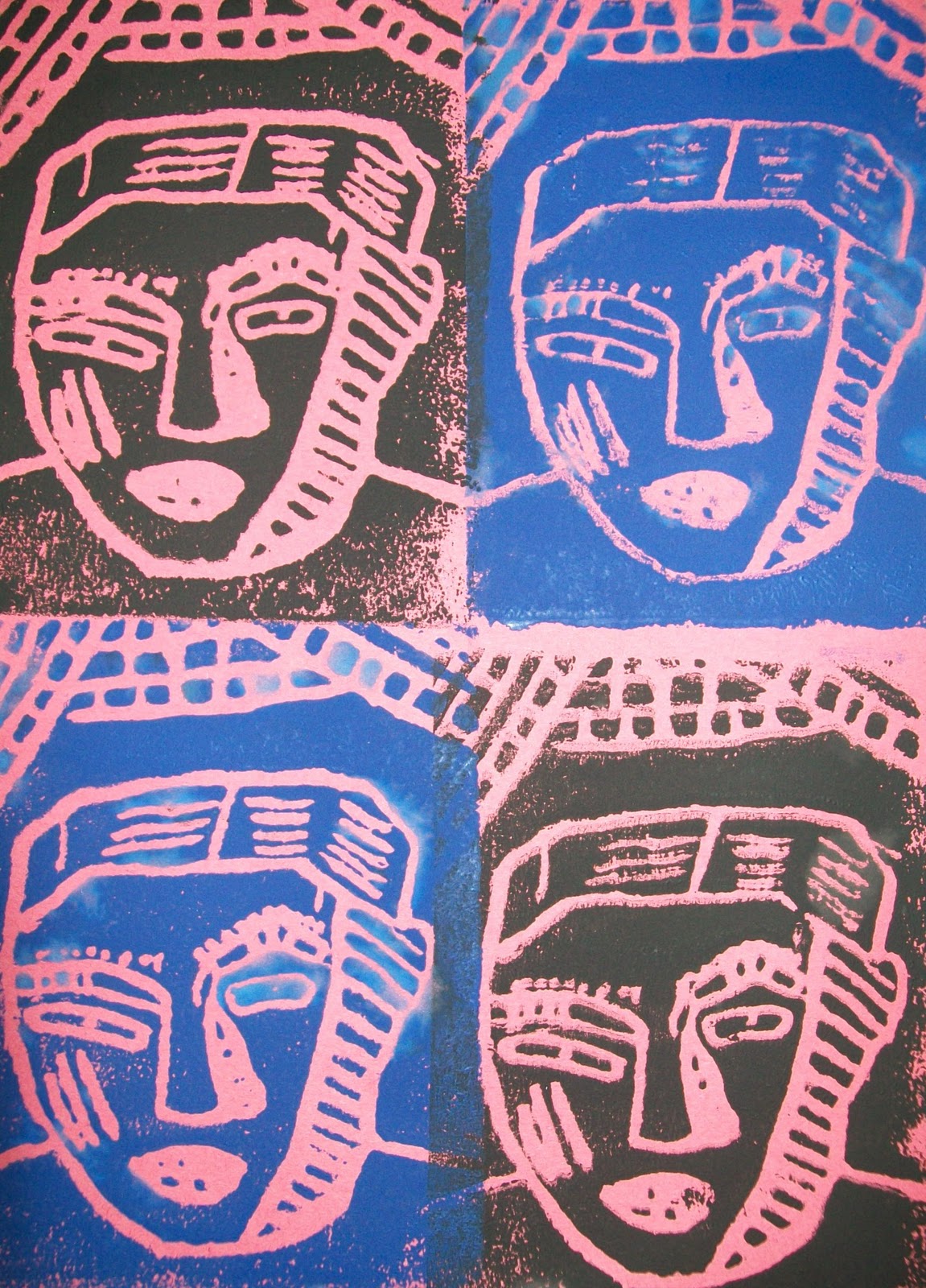 BLS Art Department: Yr 11 Polystyrene Block Printing