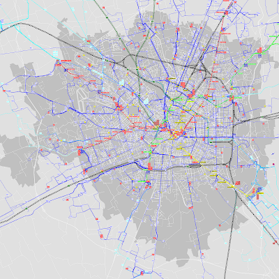 milanando urban blog milano: Mappa linee urbane - Urban lines maps ...