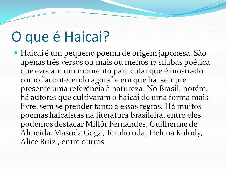 Por Onde O Haicai Circula - FDPLEARN