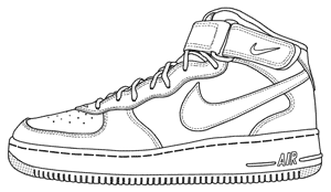Ξ CȂLÎB£R a.k.a. ÎCΞ: Nike Air Force 1 template
