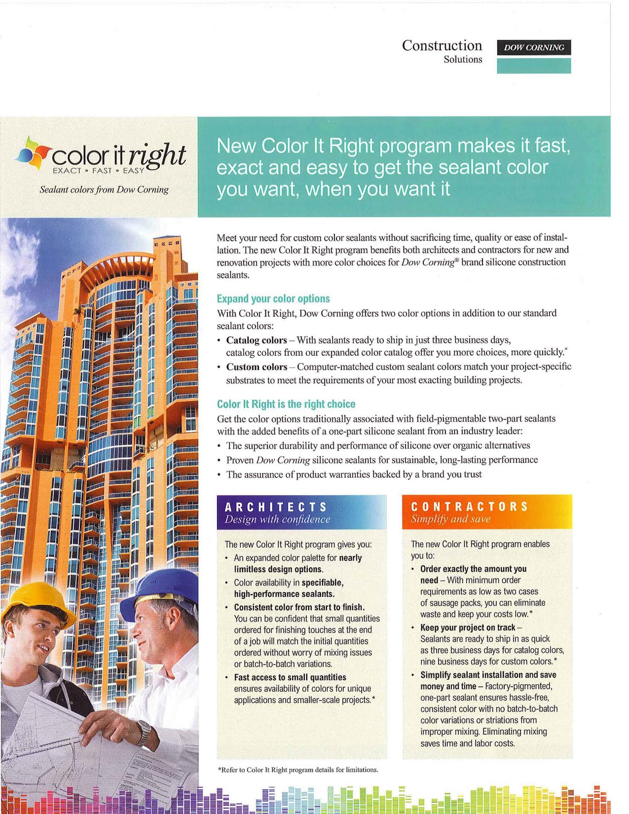 Atlas Supply: Dow Corning Color It Right Program