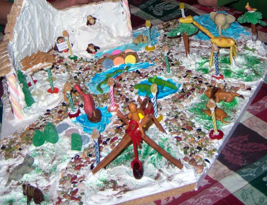 Rah Cha Chow: Our friends' gingerbread ... zoo!