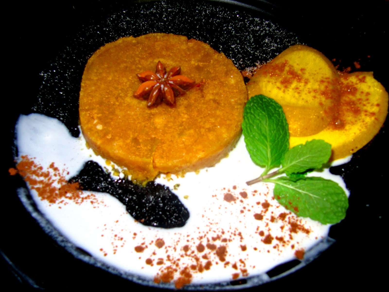 Modern persian cuisine case 2: Rice-flour mango halva with honey yogurt ...