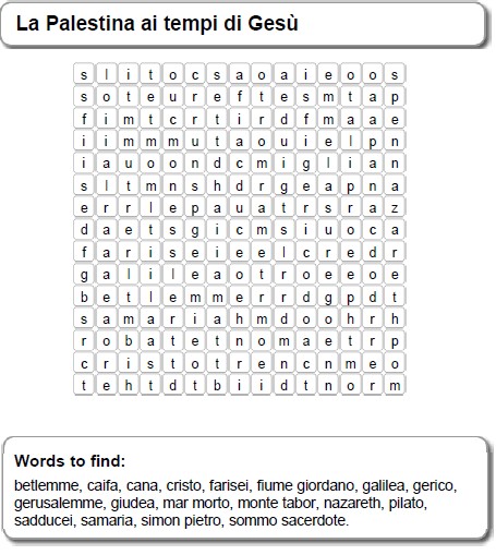 "Le sfumature danno vita ai colori": Un gioco al giorno: cerca le parole