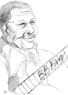 Jordan Pote Illustration: BB King Portrait