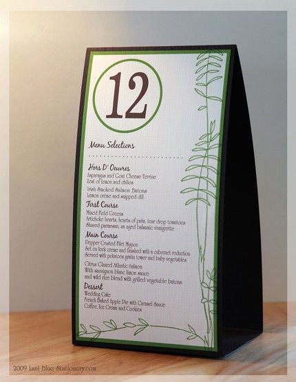 Unique Table Numbers + Names