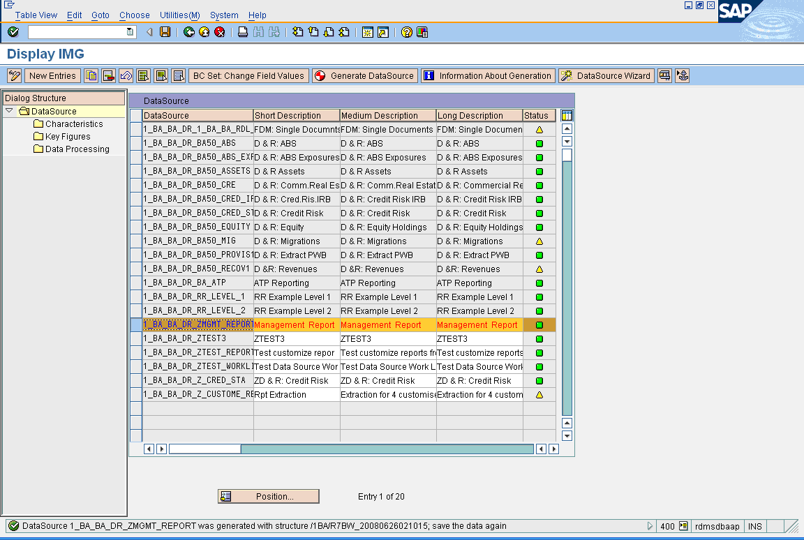 SAP : Knowledge Sharing Site: Data Extraction From SAP R/3 to SAP BW