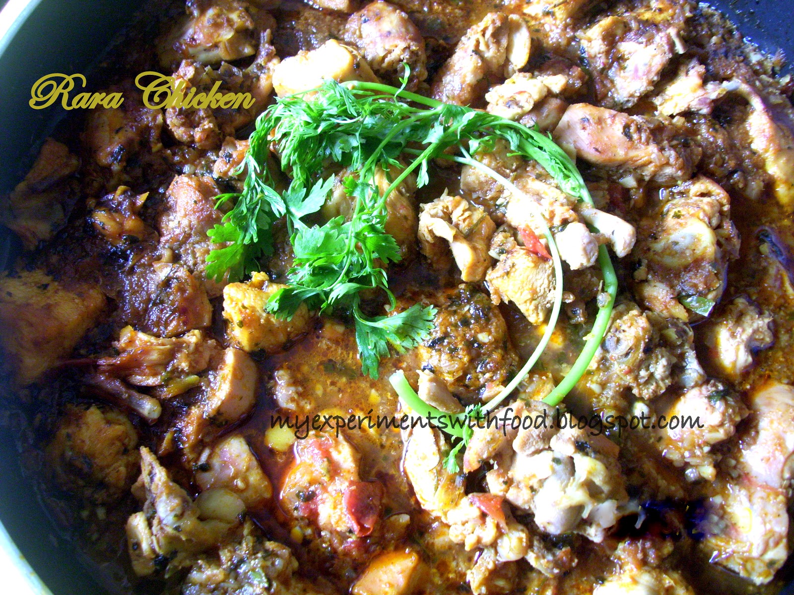 My Experiments With Food: Rara Chicken Curry