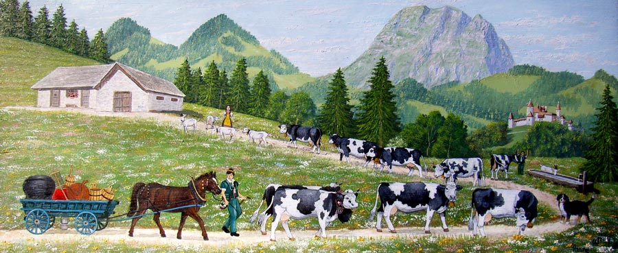 PUESTA EN VALOR ...: LAS POYAS, PINTURAS SUIZAS CON EL TEMA DE LOS ...